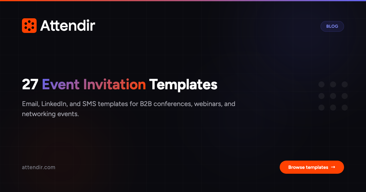 Event Invitation Templates: 27 Ready-to-Use Examples for 2026 (Email ...